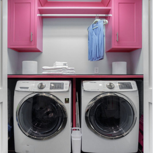 75 Pink Laundry Room Ideas You'll Love - May, 2026 | Houzz