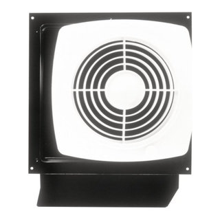 Broan 509S Utility Wall Fan, 8", 180 Cfm, White Plastic Grille ...