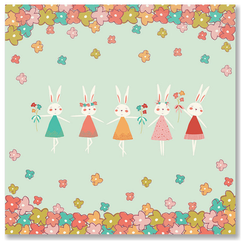 Matilda Bunny Ballerina Comforter, Queen - Eclectic - Kids Comforters ...