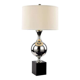 Trans Globe Chrome Statue Table Lamp, Brushed Nickel - Transitional ...
