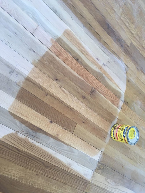 refinishing and mixing new red oak-natural or golden oak?
