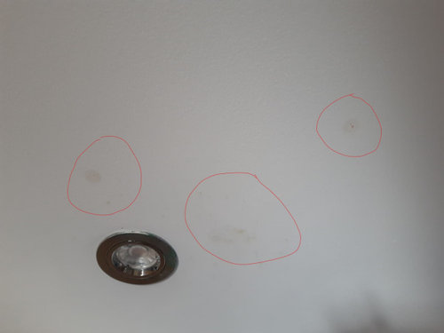 Small spots on ceiling