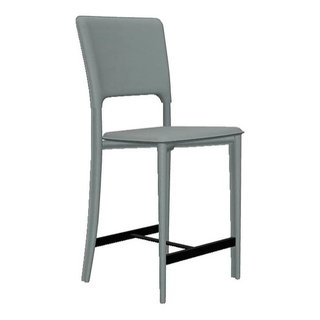 Metro Top Grain Leather Counter Stool - Contemporary - Bar Stools And ...
