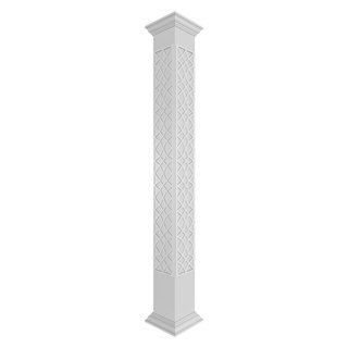 Craftsman Classic Square Non-Tapered Bondi Fretwork Column, 8"Wx8'H, 12 ...