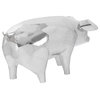 Babe Pig Side Table, Stainless Steel - Farmhouse - Side Tables And End ...