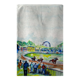 Betsy Drake Running Race Beach Towel, 60 inches - Traditional - Beach ...
