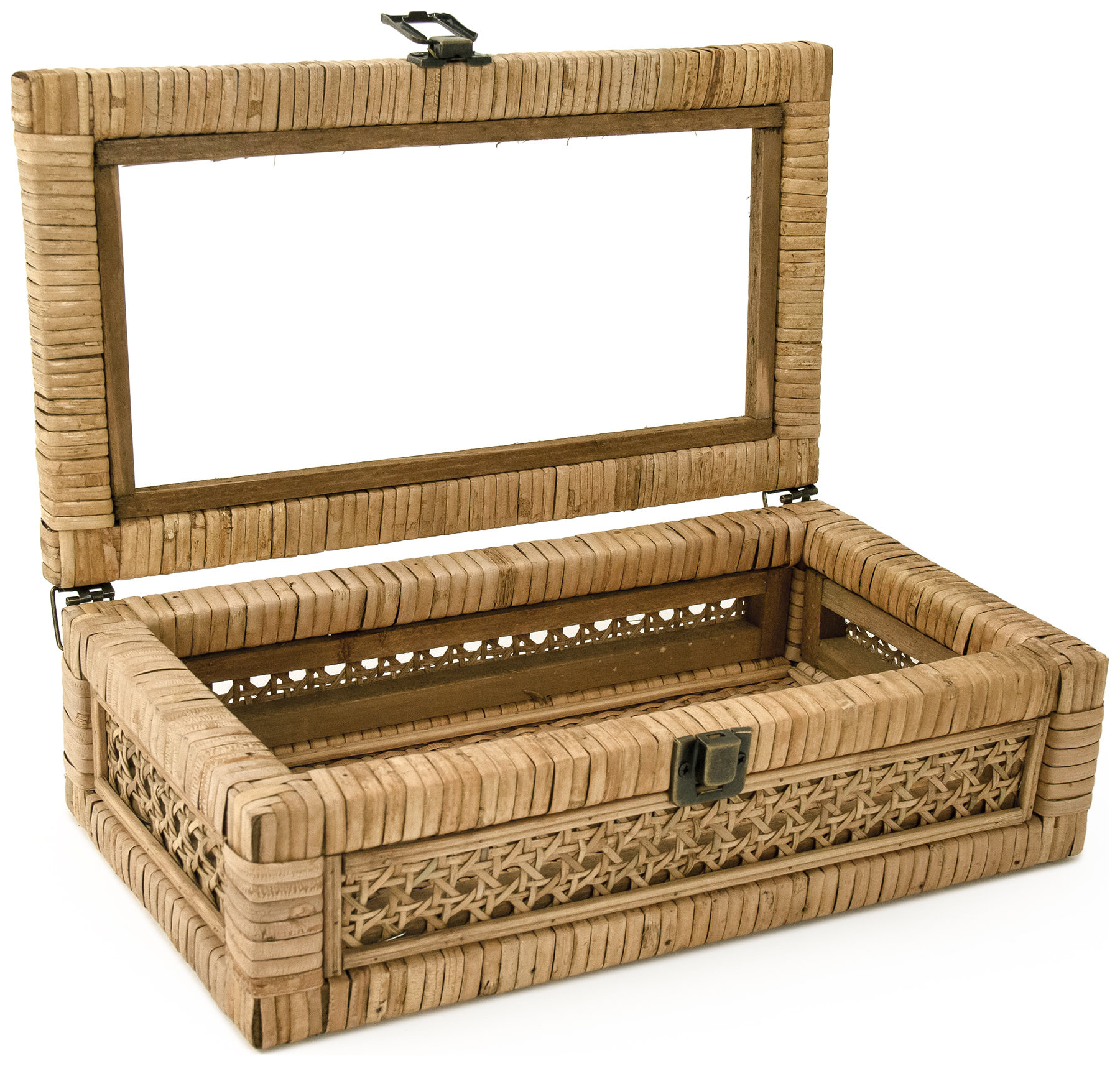 Rattan Storage Box - Tropical - Decorative Boxes - by HedgeApple | Houzz