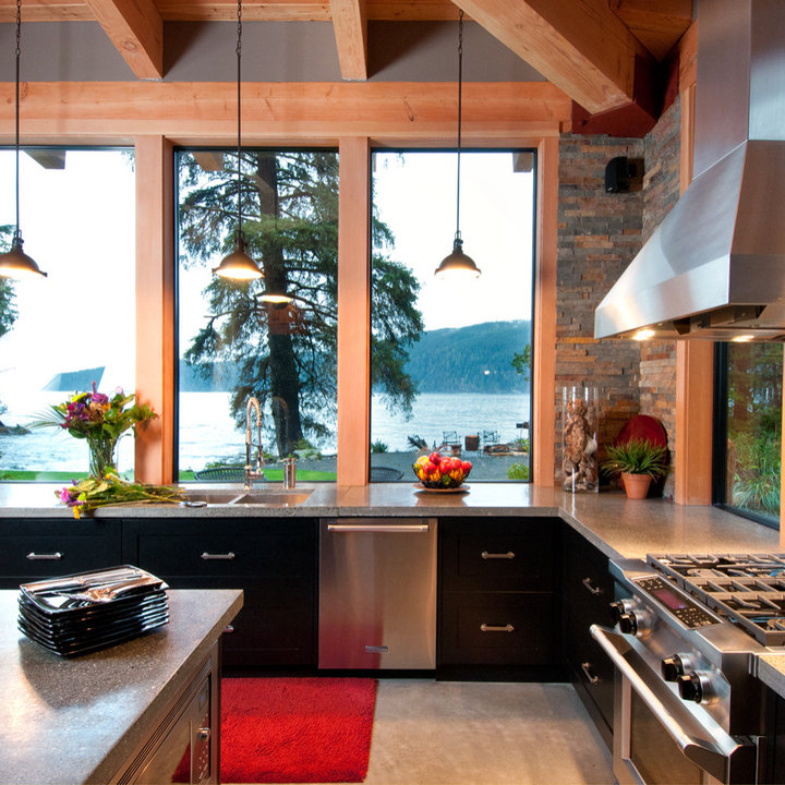 Cabinets Around Window - Photos & Ideas | Houzz