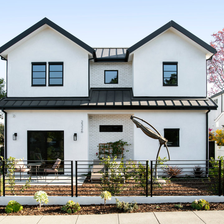 75 Most Popular 75 Beautiful White Render House Exterior Ideas and ...