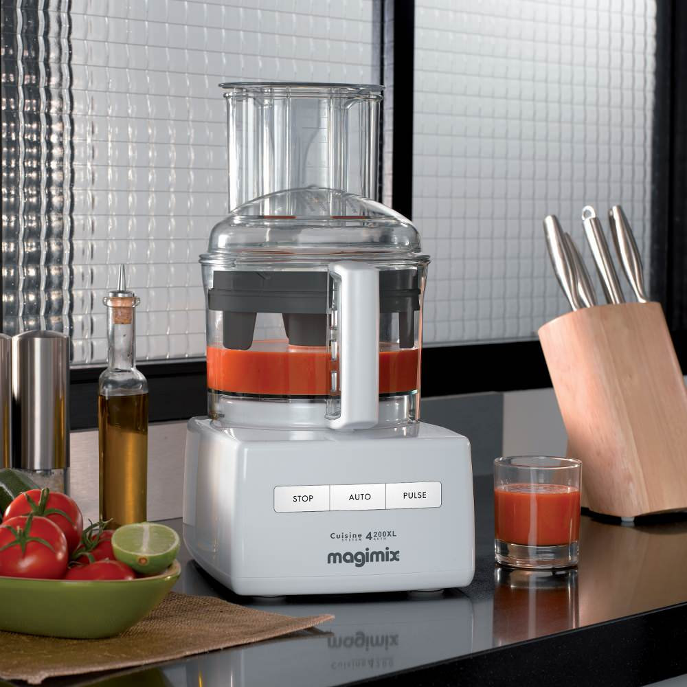 Magimix Compact 4200 XL White 950 Watt Food Processor with Recipe Book ...