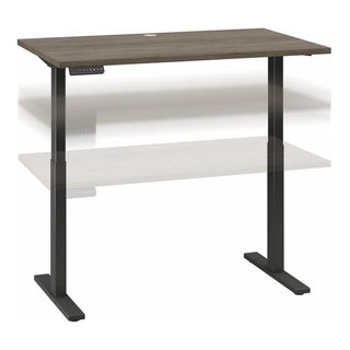 Move 60 Series 48Wx30D Adjustable Desk, Hickory, Engineered Wood ...
