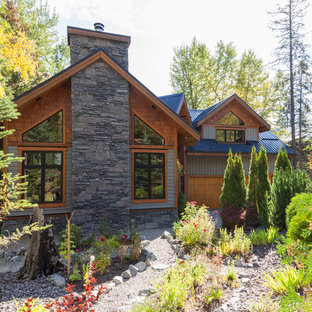 75 Beautiful Rustic Gray Exterior Home Pictures & Ideas | Houzz