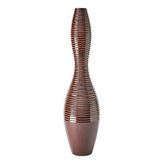 Ribbed Large Garnet Vase - Contemporary - Vases - by Lighting ...