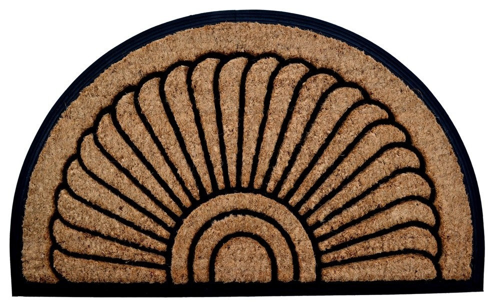 Sunrise Coir Brush Mat, 30"x18" - Contemporary - Doormats - by Imports ...