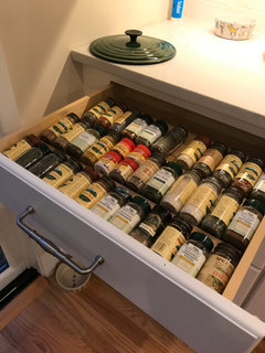 Kitchen cabinets with all lower cabinet drawers