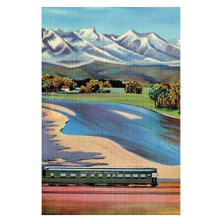 A Northern Pacific Passenger Excursion, 20" x 30" - Traditional ...