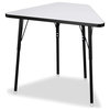 Berries Tall Trapezoid Desk - Maple/Black/All Black - Contemporary ...