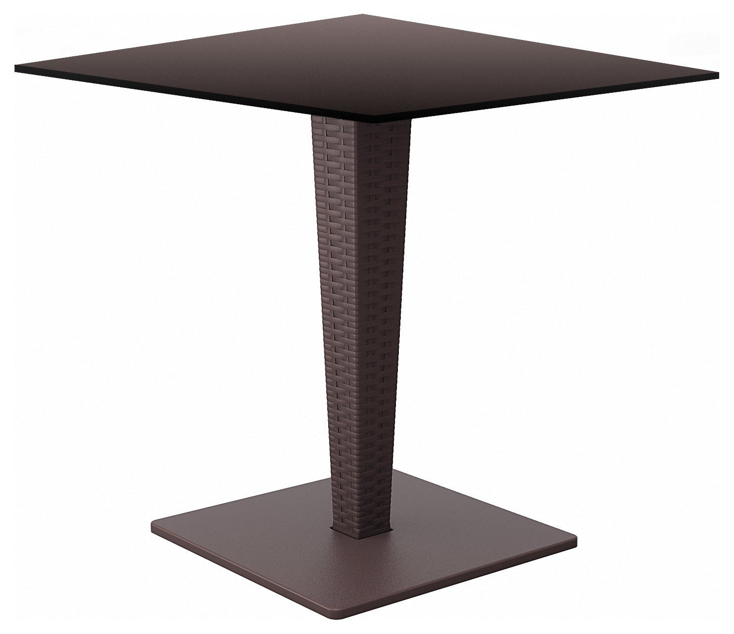 Riva HPL Top Square Table 24 inch Brown - Tropical - Outdoor Dining ...