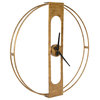 Urgo Numberless Metal Wall Clock, Gold 22 Diameter, 22" Diameter ...