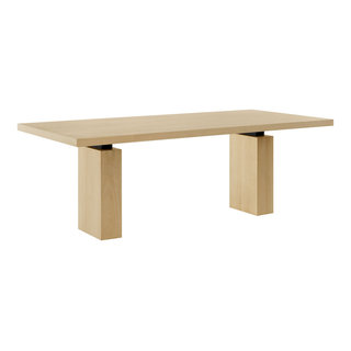 Piston 82" Rectangular Wood Dining Table - Transitional - Dining Tables ...