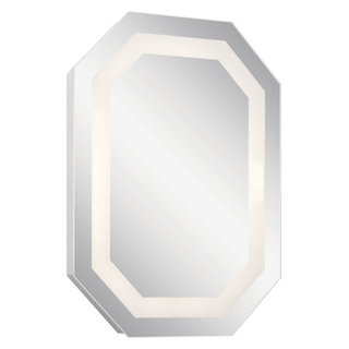 Elan Lighting Alvor - 23.5 Inch 56W Led Mirror, Steel/Frosted Finish ...
