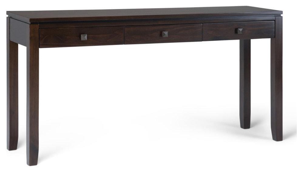 Cosmopolitan Solid Wood Wide Console Sofa Table - Contemporary ...