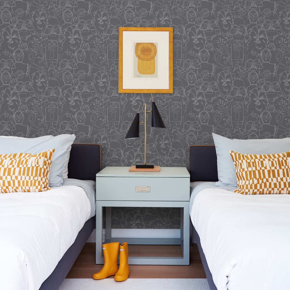 Star Wars Saga Line Sketches Peel And Stick Wallpaper - Contemporary ...