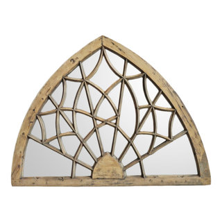 Antique Wood Transom Mirror - Farmhouse - Wall Mirrors - by Design Mix ...