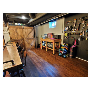 Industrial Urban Loft Basement - Industrial - Basement - Philadelphia ...