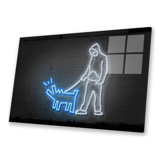 Haring Dog by Octavian Mielu Art Print, 24x32x0.25 (Gallery-Wrapped ...