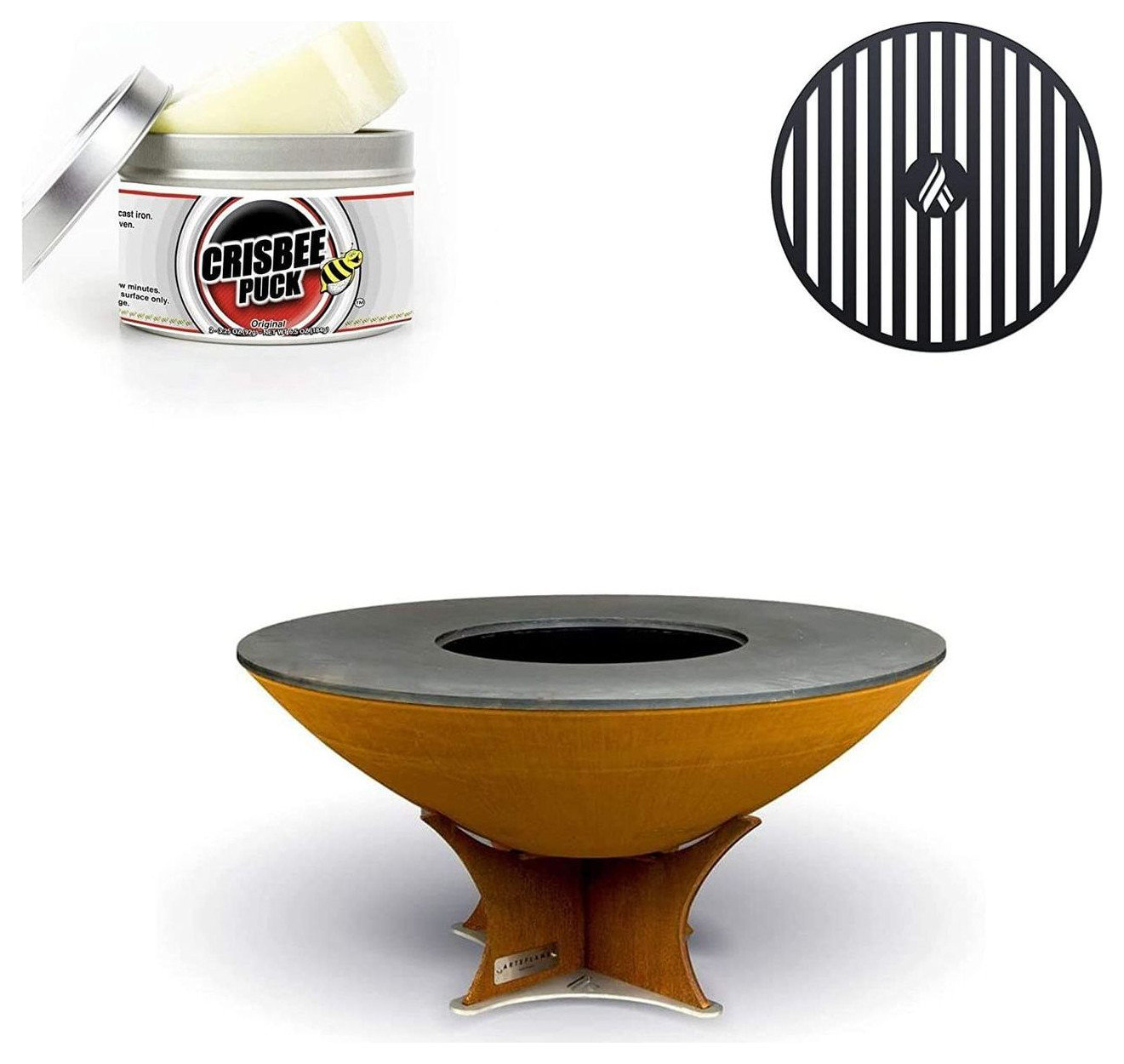 Arteflame Classic 40" Grill, 2-Piece Low Euro Base Starter Bundle - Contemporary - Outdoor ...