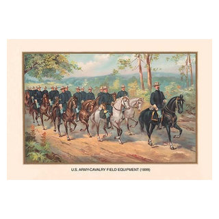 U.S. Army Cavalry Field Equipment, 1899, 20" x 30" - Traditional ...