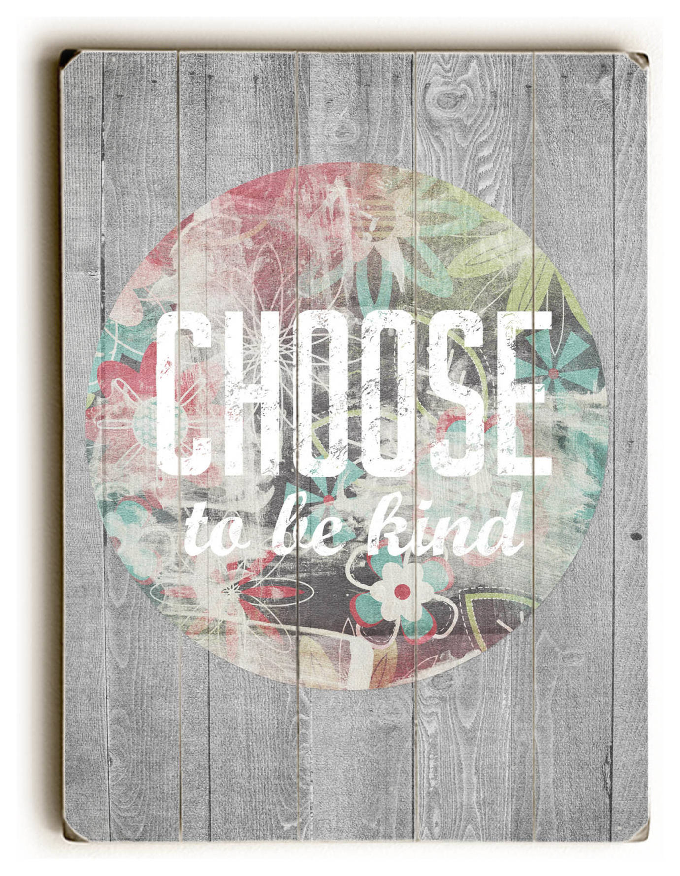 "Choose To Be Kind" Wood Sign, 30"x40" - Contemporary - Prints And ...