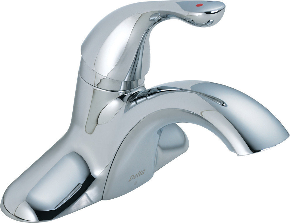 Delta HDF Single Handle Centerset Lavatory Faucet, Chrome, 501LF-HGMHDF ...