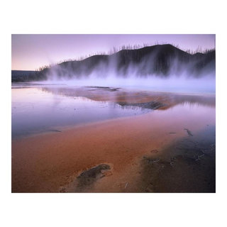 "Steaming hot springs at Lower Geyser Basin, Yellowstone NP" Paper Art ...