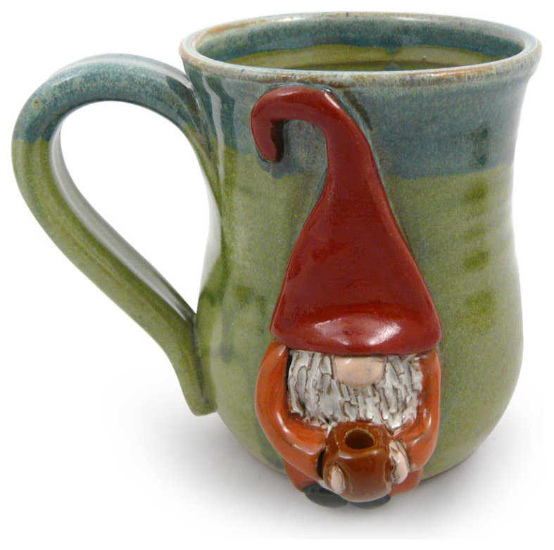 Java Gnome Handmade Stoneware Pottery Mug - Traditional - Mugs - by ...