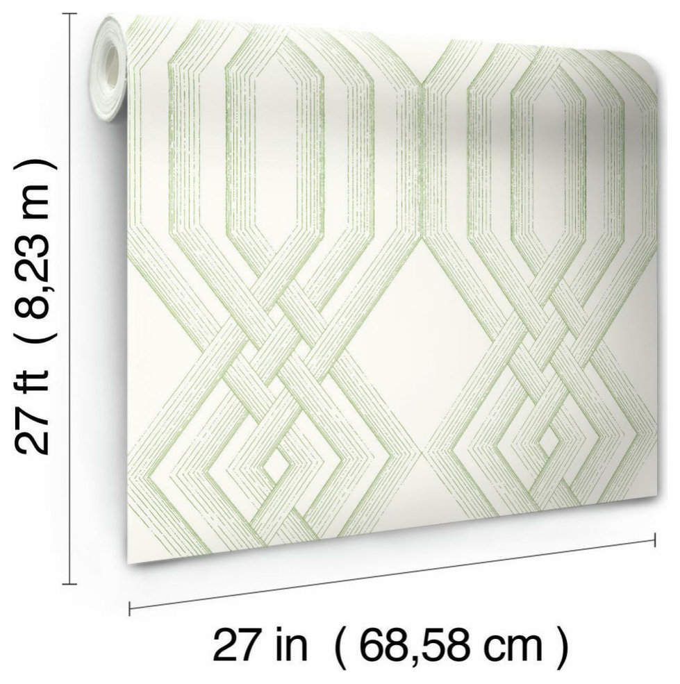 Ettched Lattice Wallpaper - Contemporary - Wallpaper - by York ...