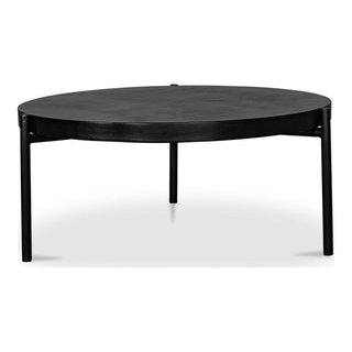 Mendez Outdoor Coffee Table Black - Transitional - Outdoor Coffee ...