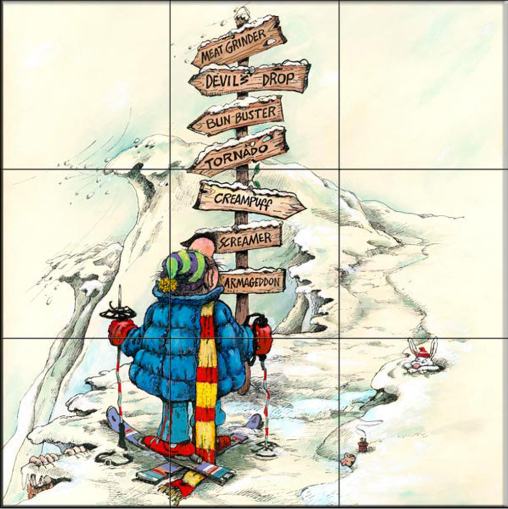 Tile Mural, Easy Decision by Gary Patterson, 24" x 24" (16 Tiles ...