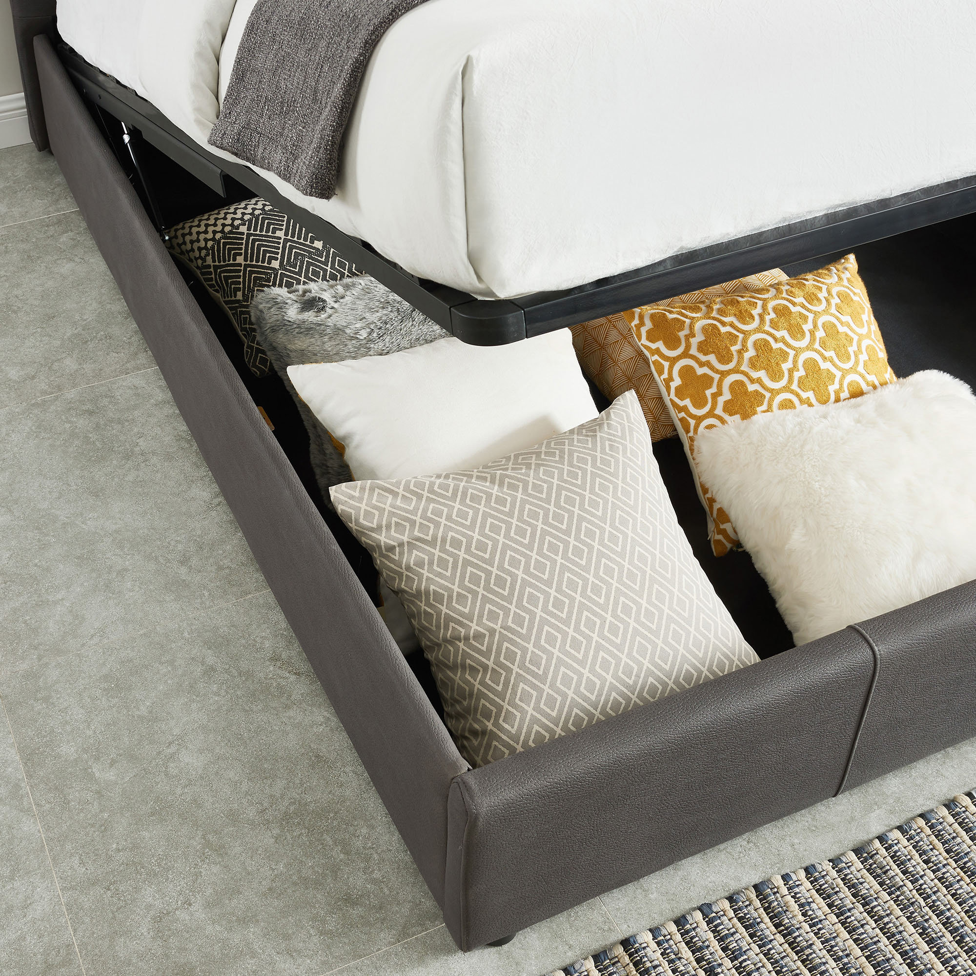 Modern Platform Bed with storage - Transitional - Platform Beds - by ...