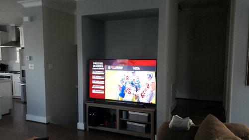 Two TVs in living room?