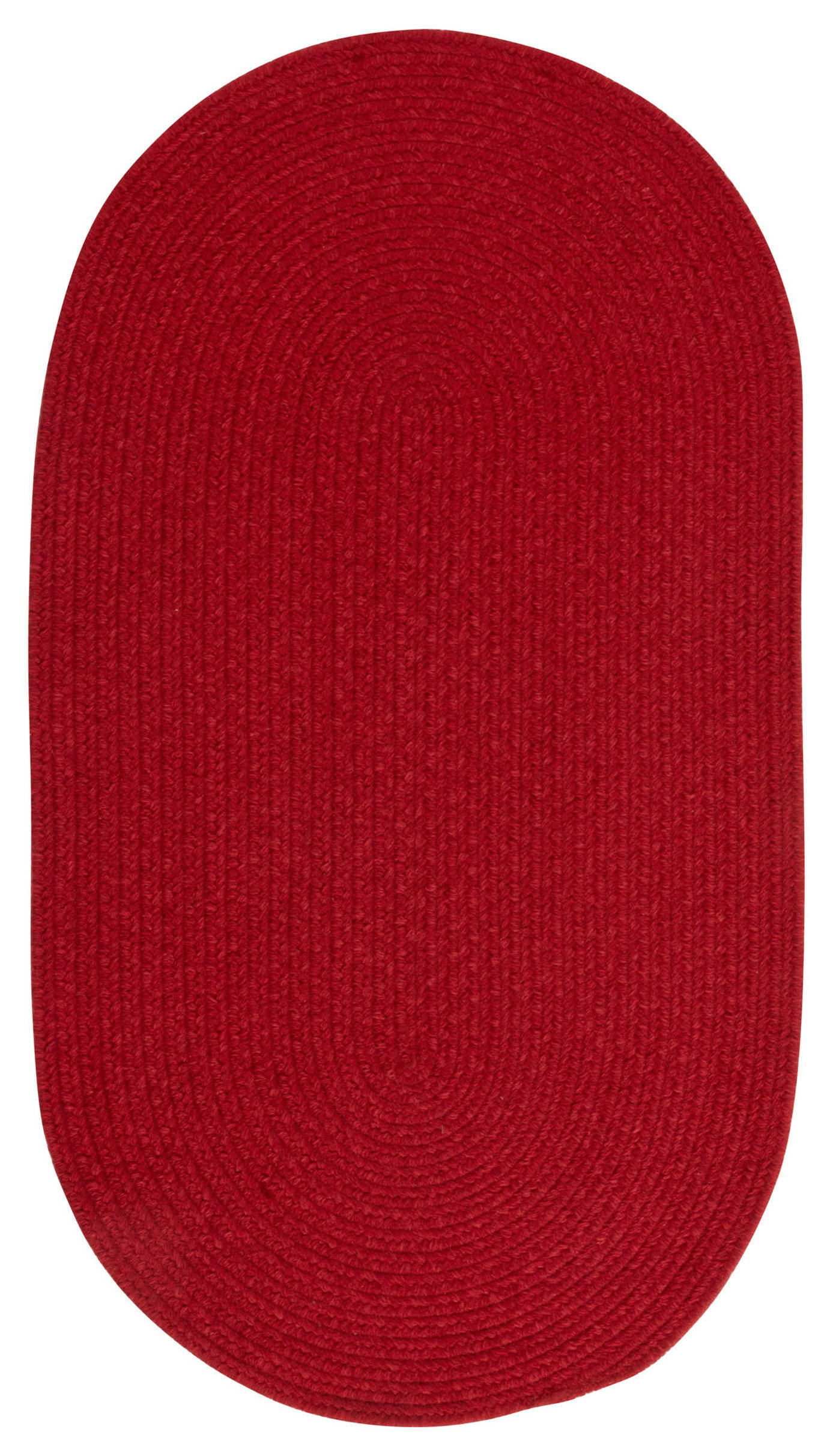 Manteo Braided Oval Rug, Dark Red, 2'x8' Runner - Contemporary - Hall ...