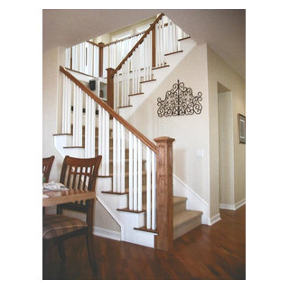 Two-Tone Stairs - Modern - Staircase - Phoenix - by Arizona Stairs, Inc ...