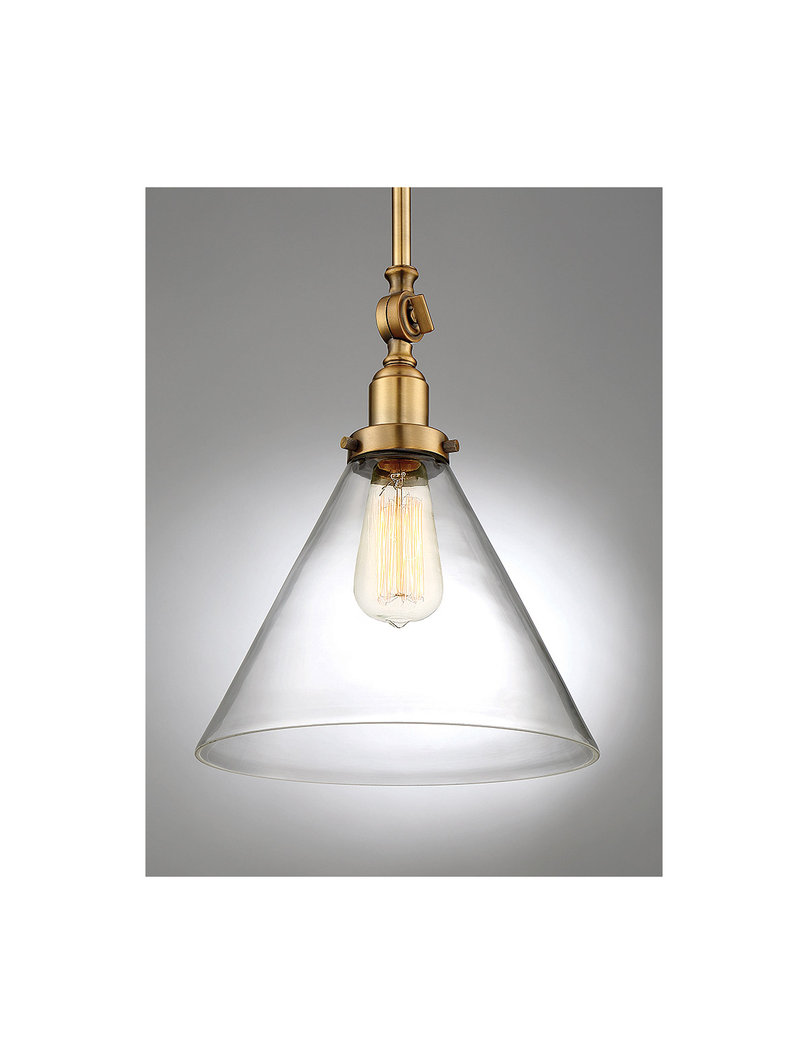 Drake 1-Light Pendant, Polished Nickel - Industrial - Pendant Lighting ...