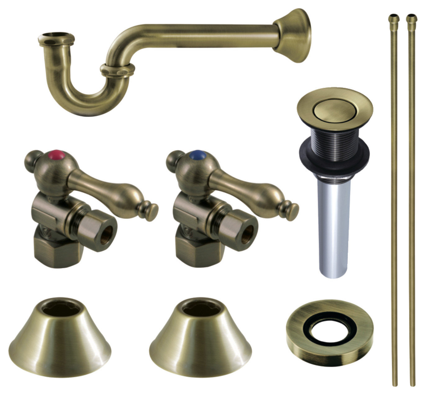 CC4310XVKB30-P Plumbing Sink Trim Kit with P-Trap and Drain ...
