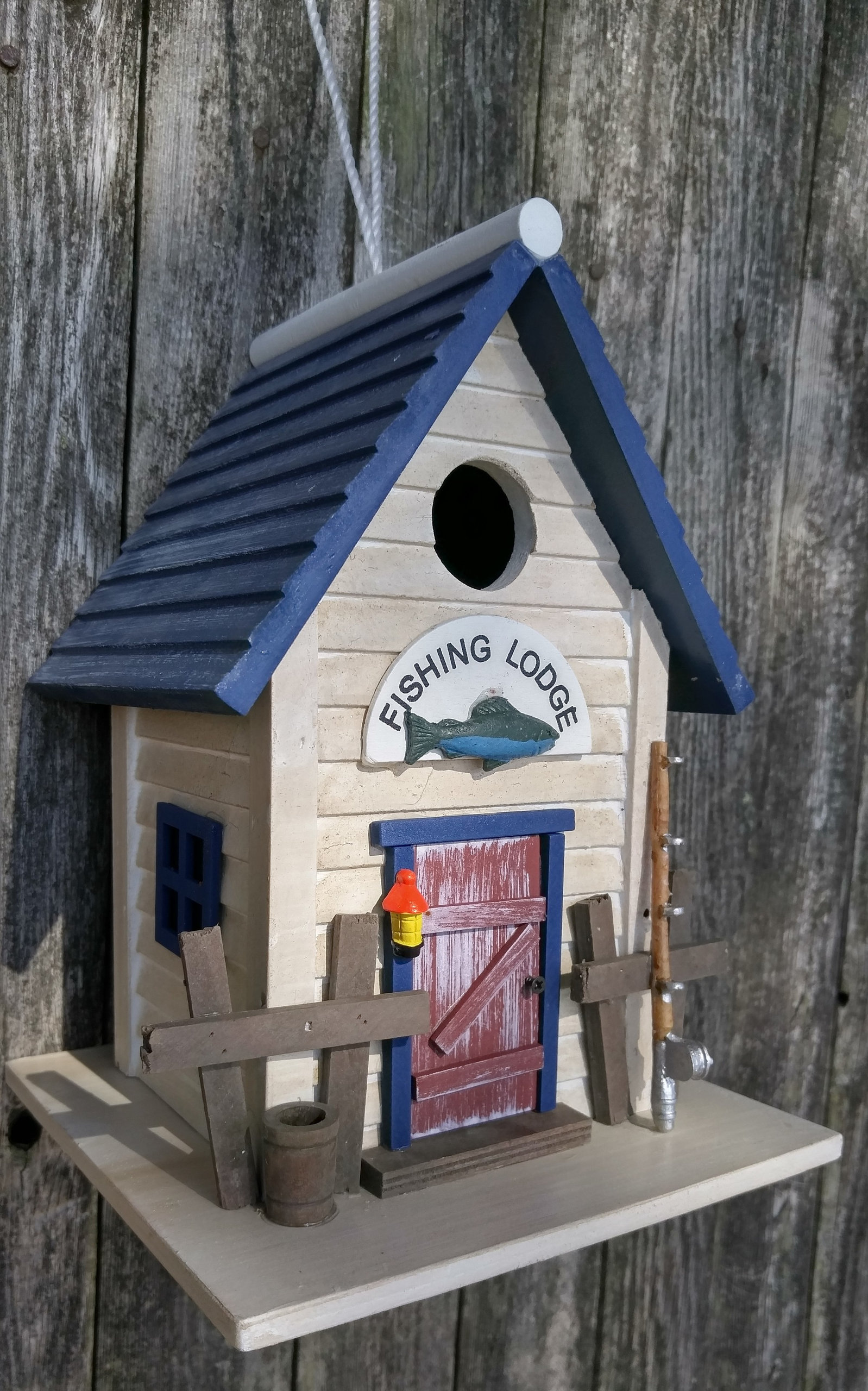 Fishing Lodge Birdhouse - Contemporary - Birdhouses - by Home Bazaar ...