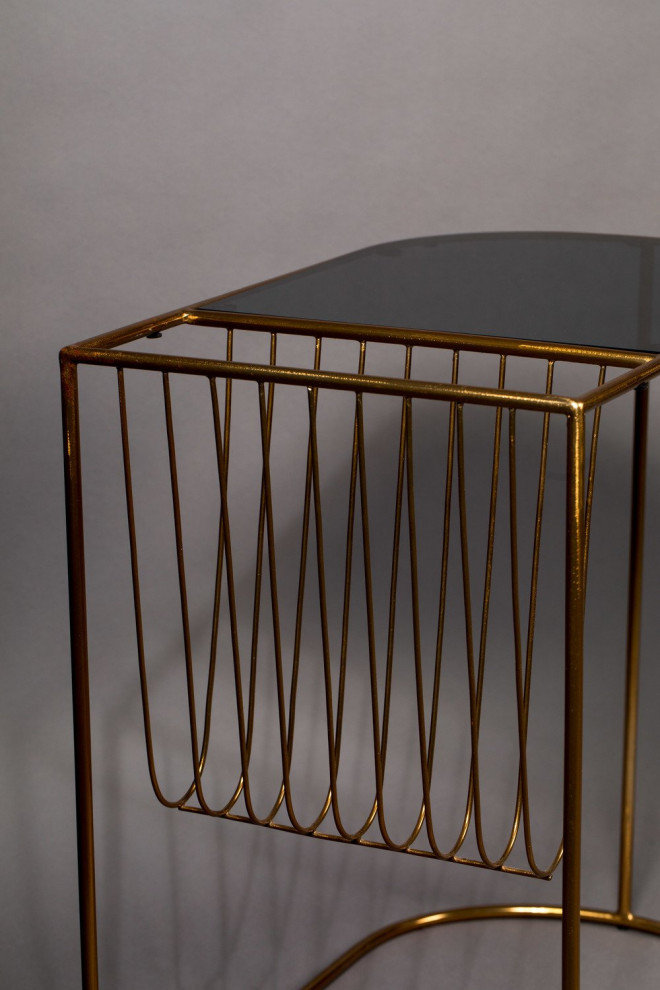 Black Magazine Holder End Table | Dutchbone Eileen - Contemporary - Side Tables And End Tables ...