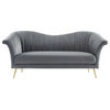 Hazel Modern Gray Fabric Sofa - Midcentury - Sofas - by Rustic Home ...