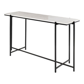 Surya Anaya ANA-003 Console Table, Marble/Black - Transitional ...