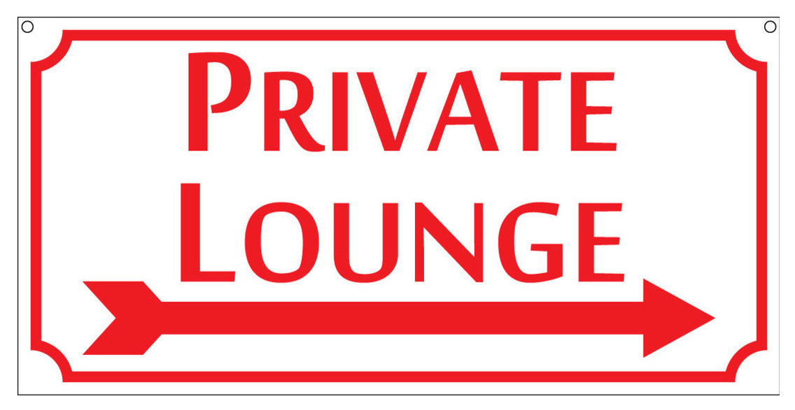 Private Lounge, Aluminum Pub Bar Tavern Club Restaurant Sign, 6"x12 ...